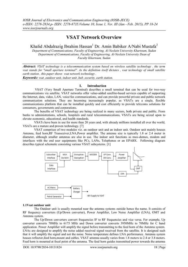 VSAT Network Overview | PDF