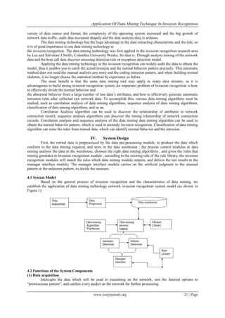Application of Data Mining Technique in Invasion Recognition | PDF