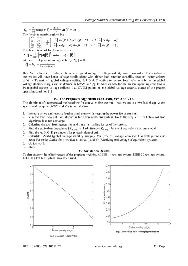 Voltage Stability Assessment Using the Concept of GVSM | PDF | Computer Networking | Computing