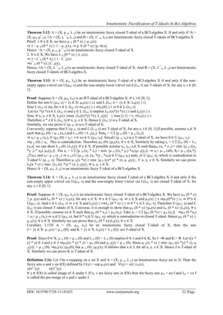 Intuitionistic Fuzzification of T-Ideals in Bci-Algebras | PDF