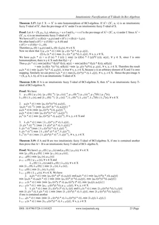 Intuitionistic Fuzzification of T-Ideals in Bci-Algebras | PDF