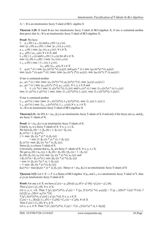 Intuitionistic Fuzzification of T-Ideals in Bci-Algebras | PDF