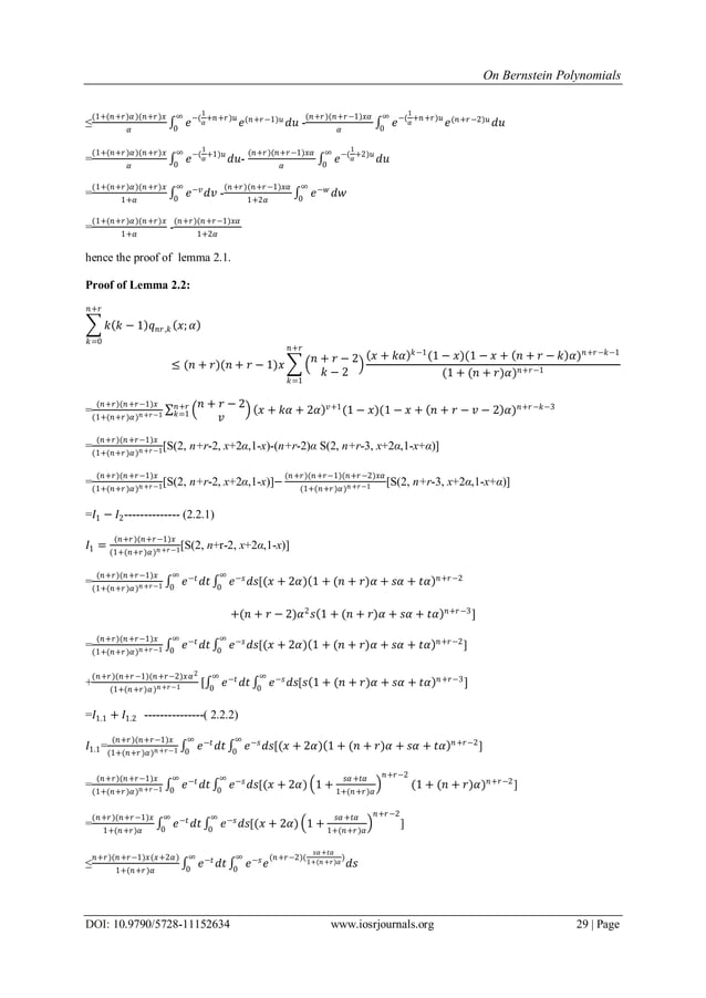 On Bernstein Polynomials | PDF