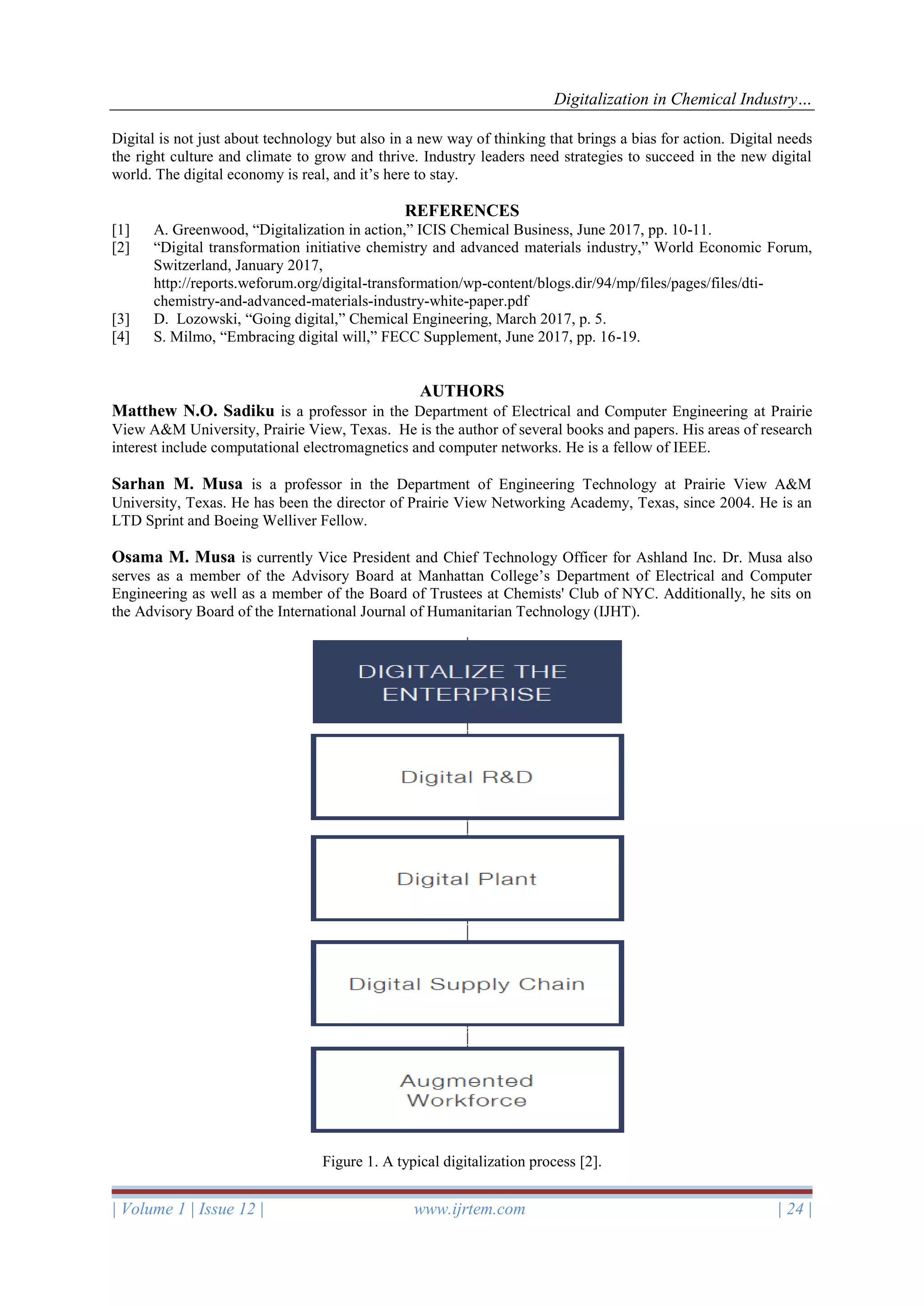 Digitalization in Chemical Industry | PDF