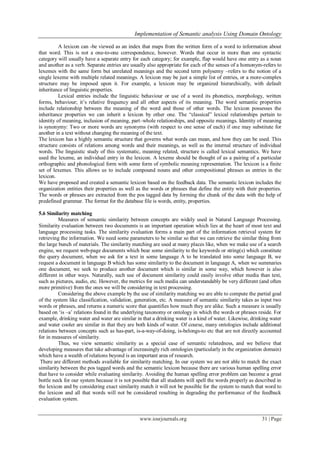 Implementation of Semantic Analysis Using Domain Ontology | PDF