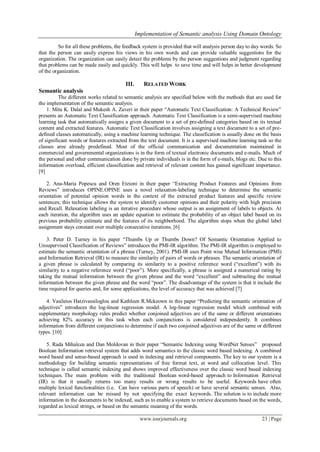 Implementation of Semantic Analysis Using Domain Ontology | PDF