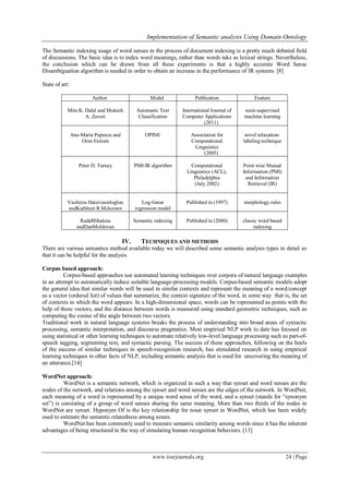 Implementation of Semantic Analysis Using Domain Ontology | PDF