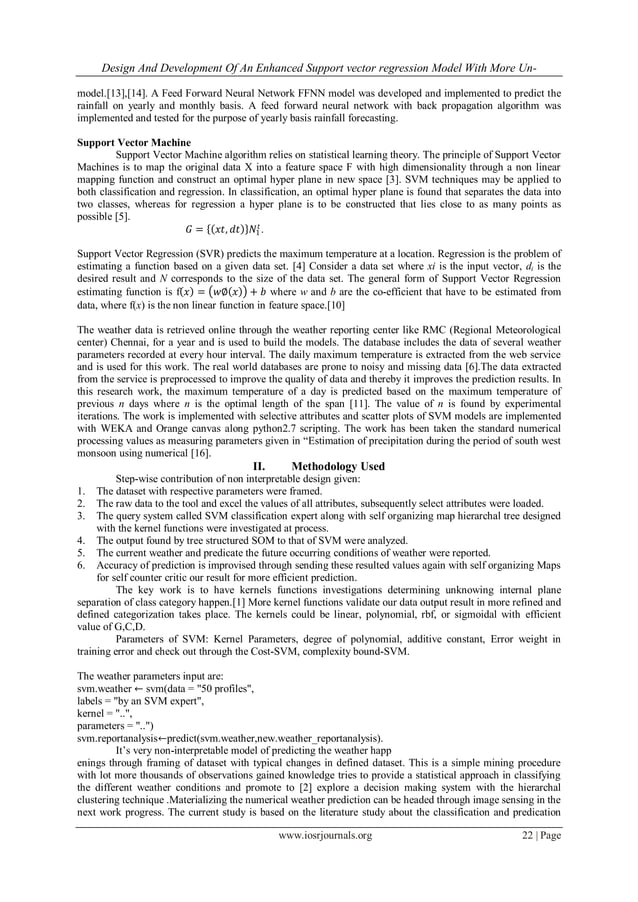 An Enhanced Support Vector Regression Model for Weather Forecasting | PDF