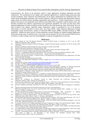Wavelets in Medical Image Processing On Hip Arthroplasty and De-Noising, Segmentation | PDF