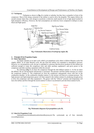 Contribution in Development of Design and Performance of Turbine Jet ...