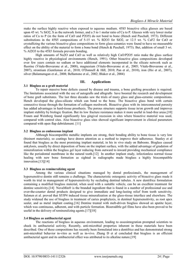 Bioglass-A Miracle Material | PDF | Oral care | Personal Care