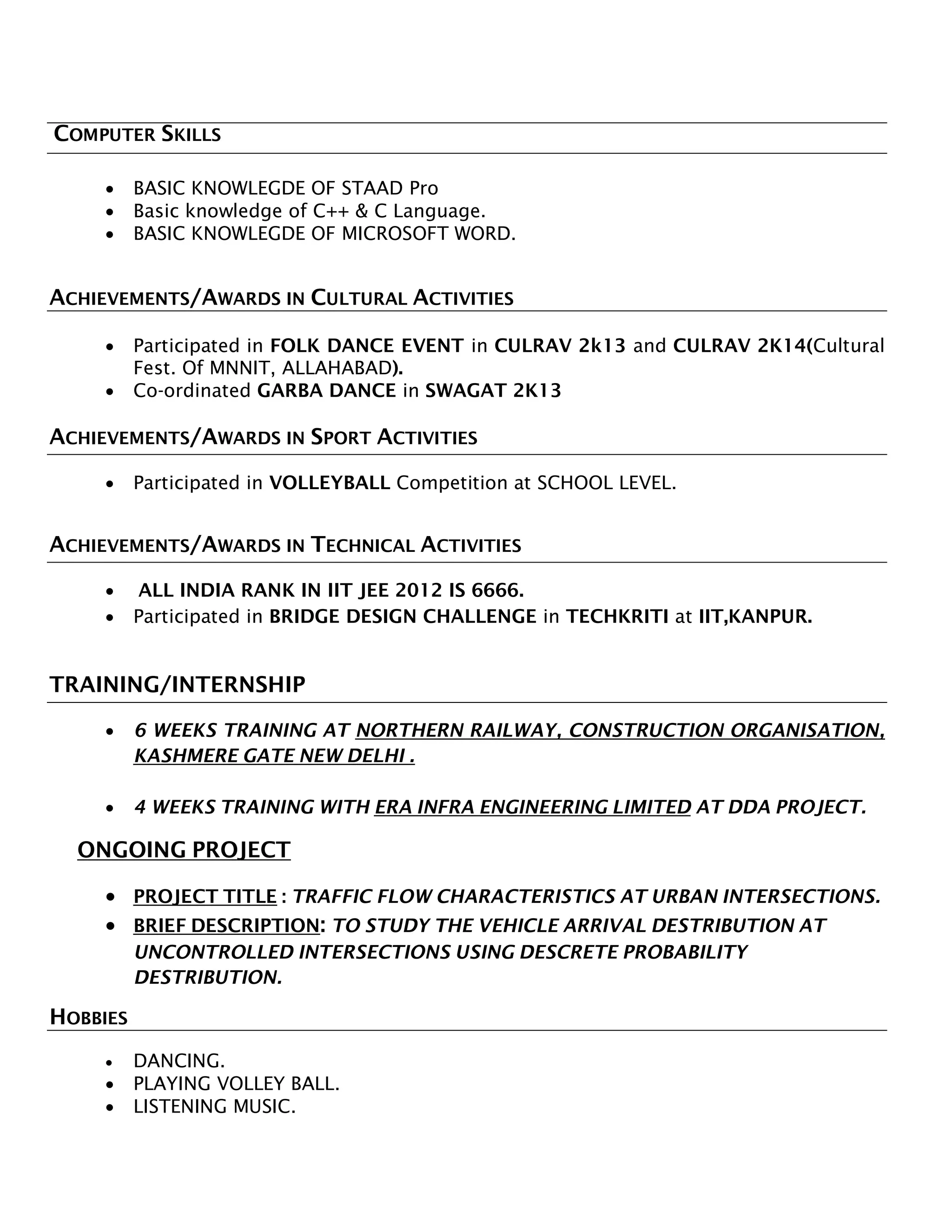 PRANJAL RESUME 2 (1) | PDF