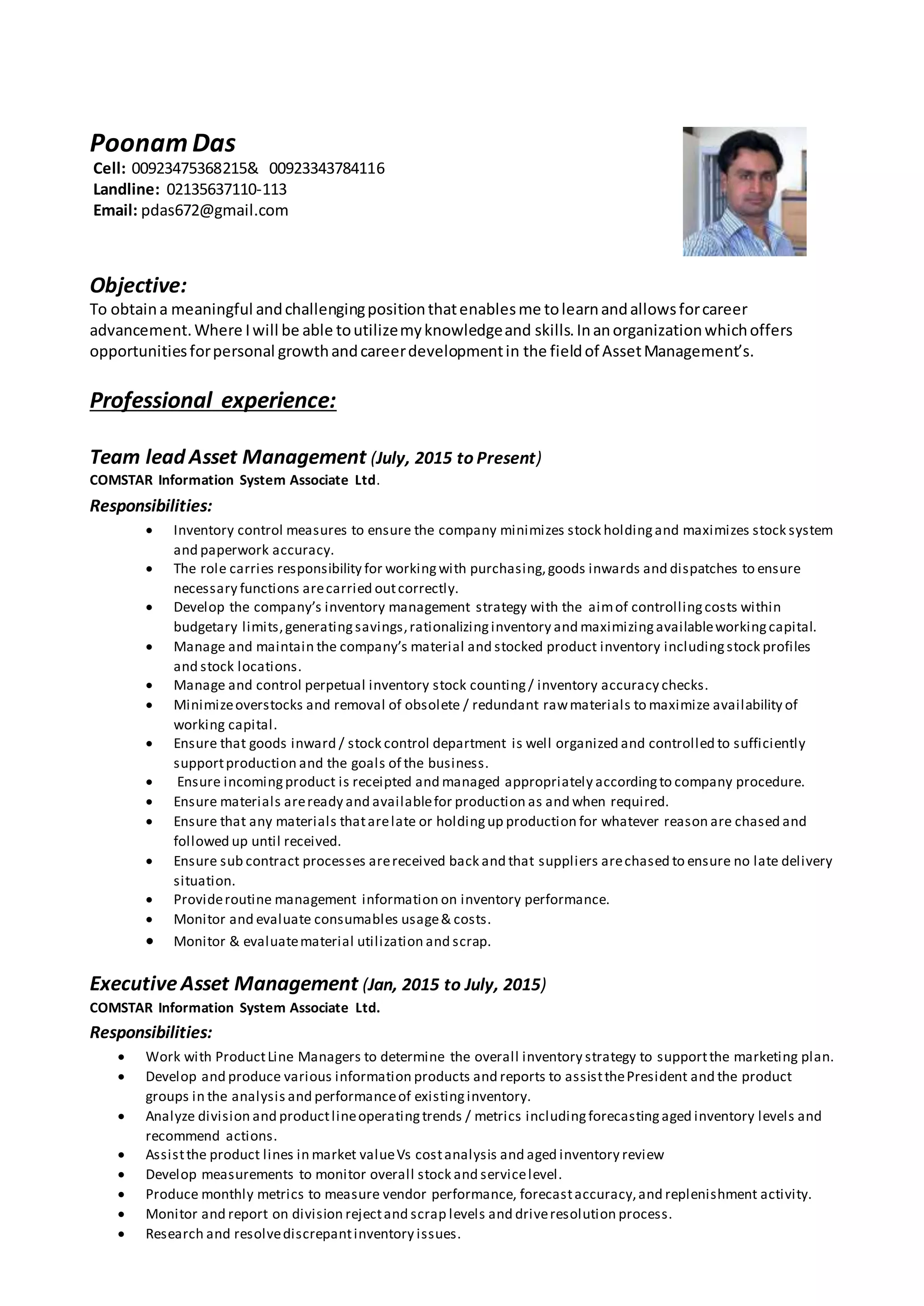 PONAM DAS update CV | DOCX