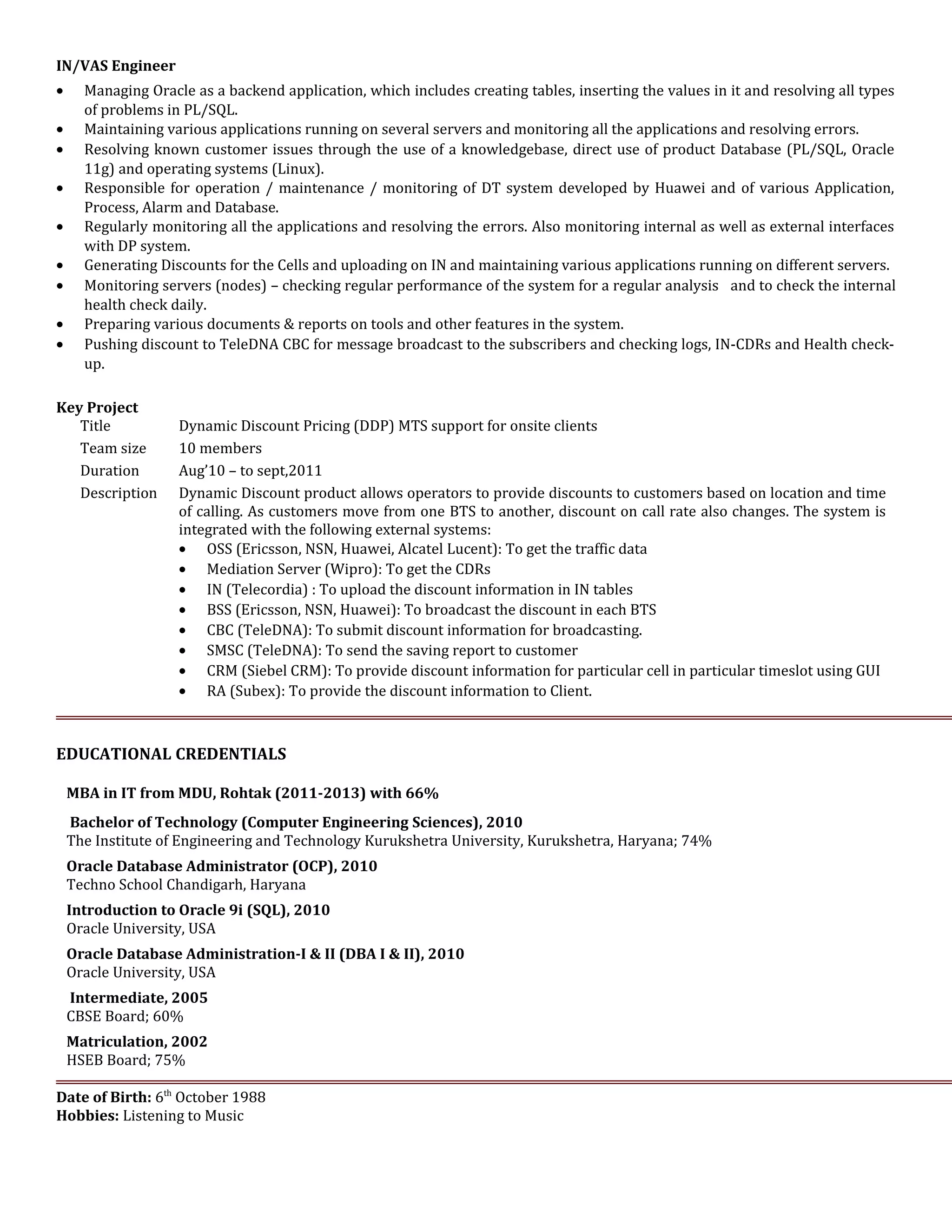 suman_resume | DOC | Databases | Computer Software and Applications