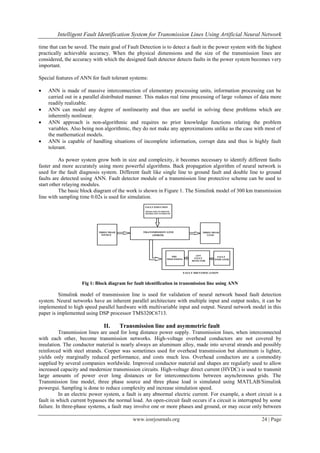 Intelligent Fault Identification System for Transmission Lines Using Artificial Neural Network | PDF