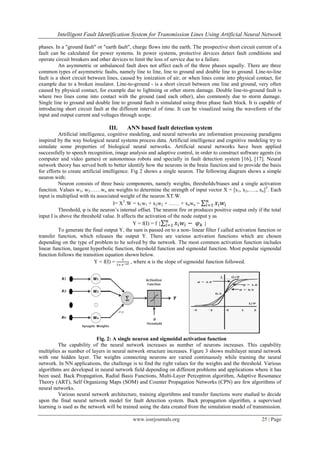 Intelligent Fault Identification System for Transmission Lines Using Artificial Neural Network | PDF