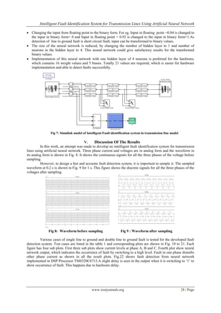 Intelligent Fault Identification System for Transmission Lines Using Artificial Neural Network ...