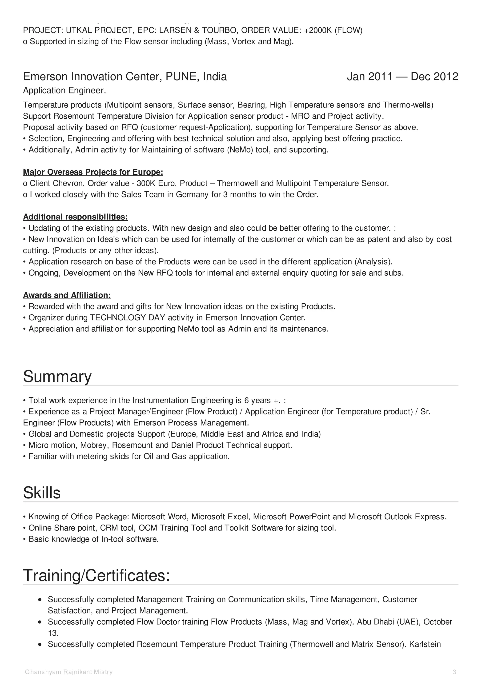 Curriculum Vitae_Ghanshyam Mistry | PDF | Civil Engineering Industry ...