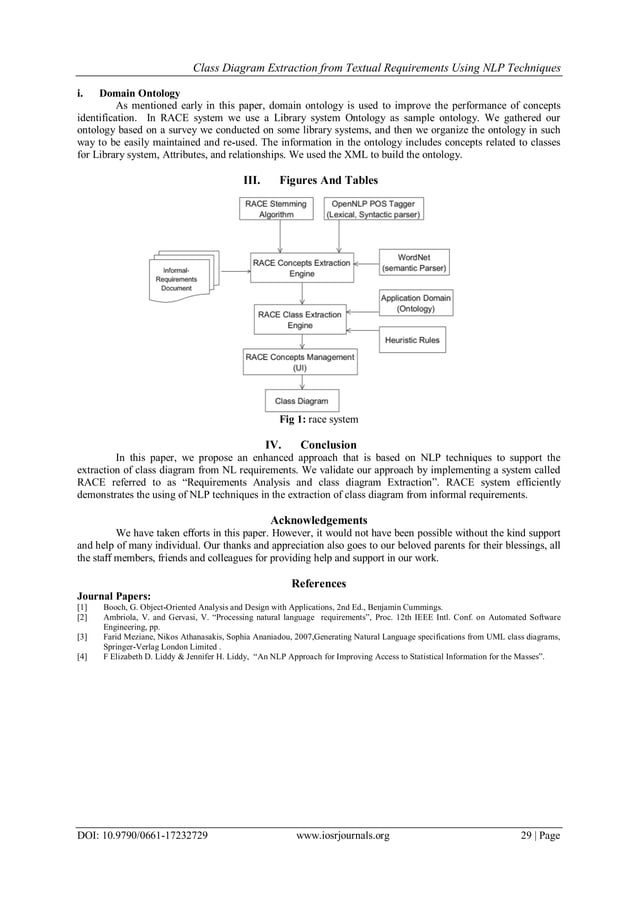 Class Diagram Extraction From Textual Requirements Using Nlp Techniques