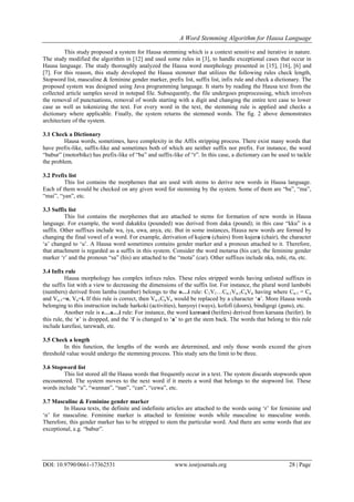 A Word Stemming Algorithm for Hausa Language | PDF