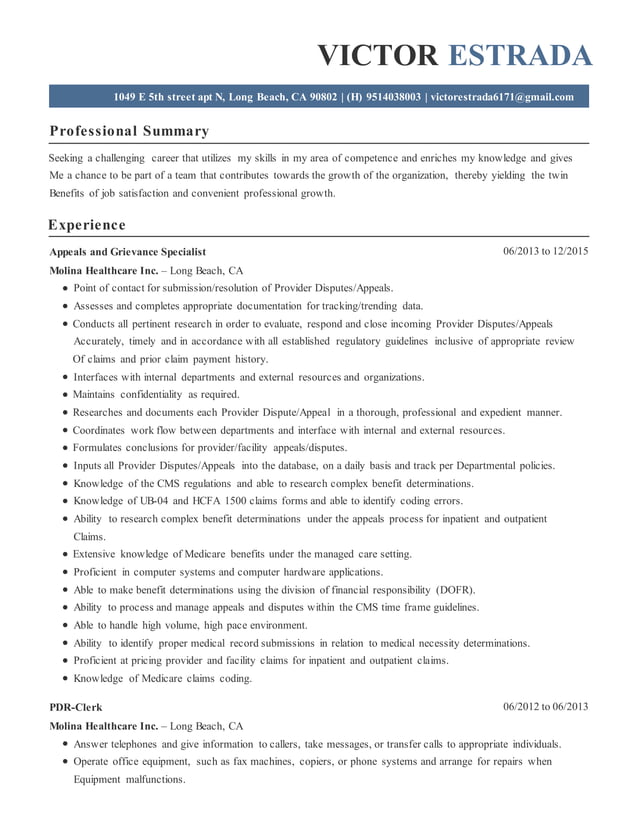 Victor Estrada Resume | DOCX