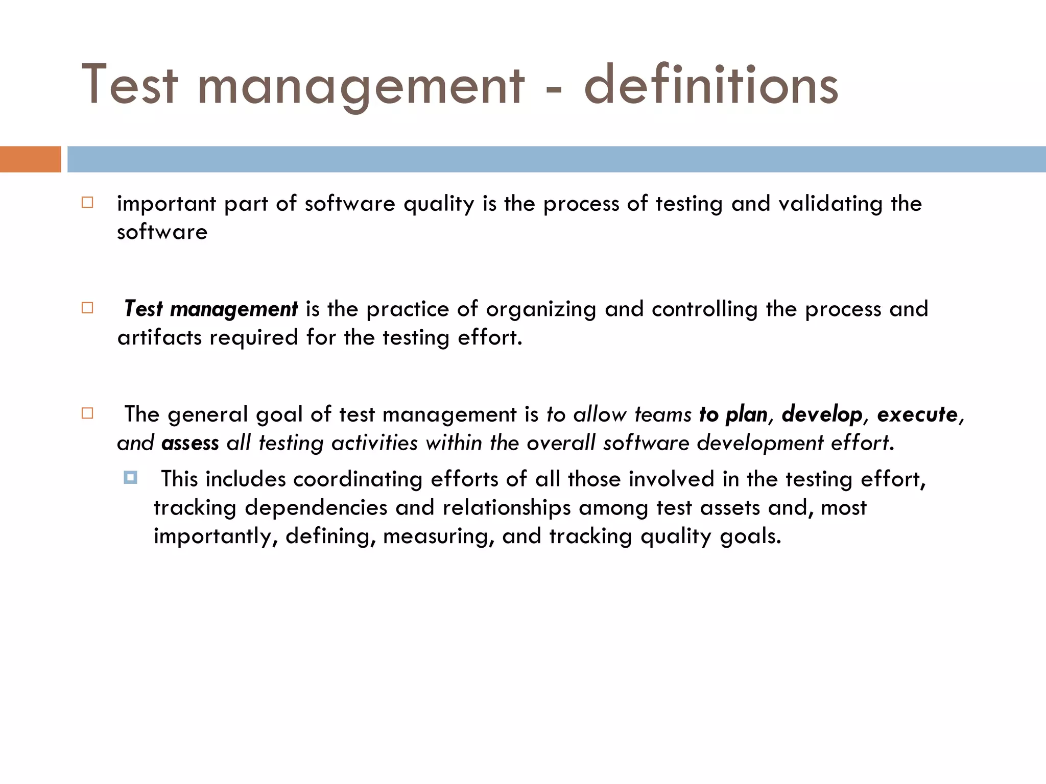 Test Management introduction | PPT