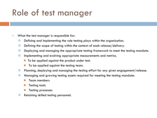 Test Management introduction | PPT
