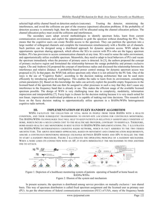 Mobility Handoff Mechanism for Body Area Sensor Networks on Healthcare | PDF