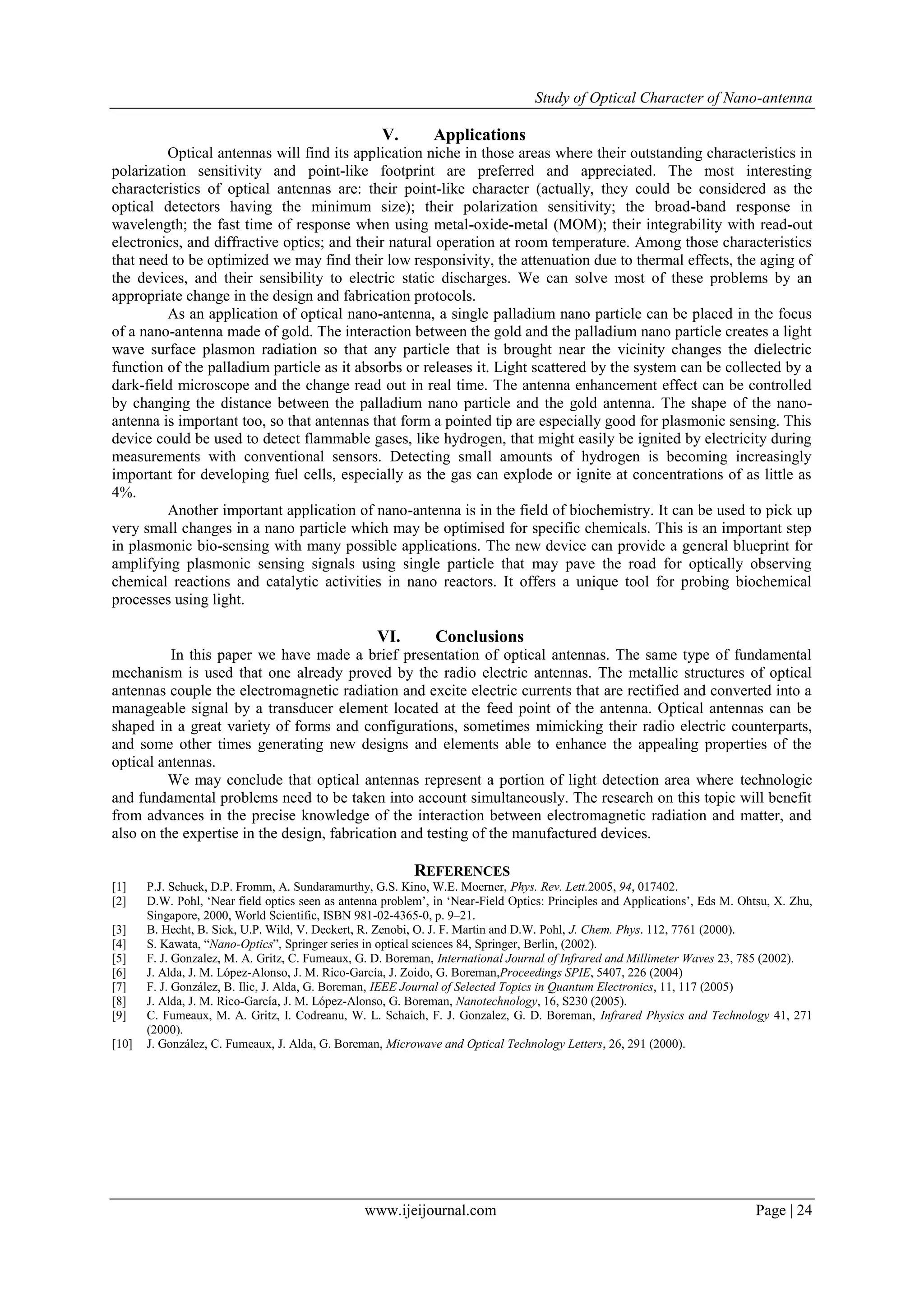 Study of Optical Character of Nano-antenna | PDF | Physics | Science