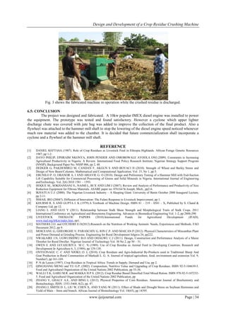 Design and Development of a Crop Residue Crushing Machine | PDF