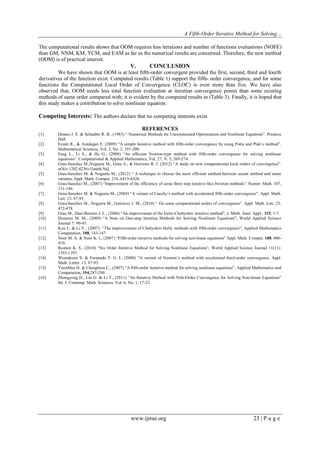 A Fifth-Order Iterative Method for Solving Nonlinear Equations | PDF