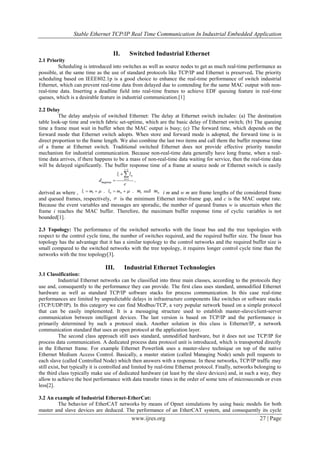 Stable Ethernet TCP/IP Real Time Communication In Industrial Embedded Applications | PDF