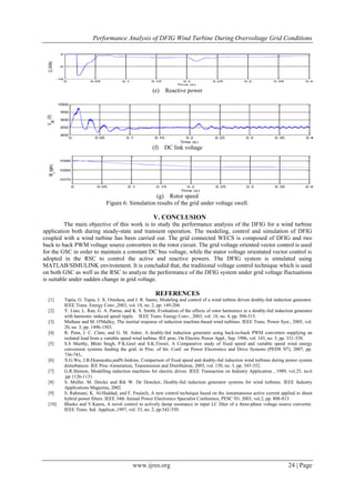 Performance Analysis of DFIG Wind Turbine During Over Voltage Grid Conditions | PDF | Physics ...