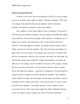 HRMN 4830- assignment 1 | DOCX