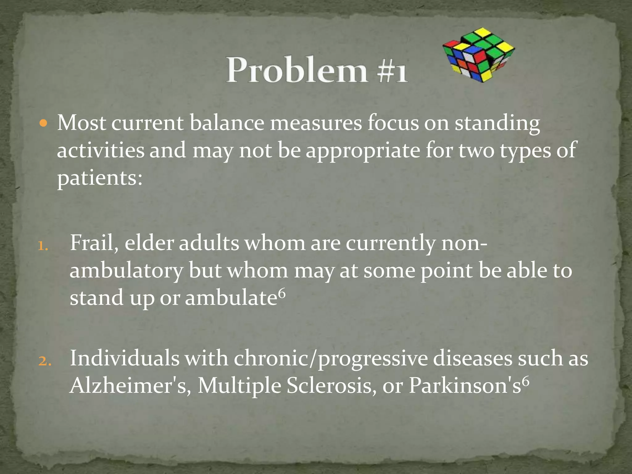 Appropriate Outcome Measures for Lower Level Patients | PPTX
