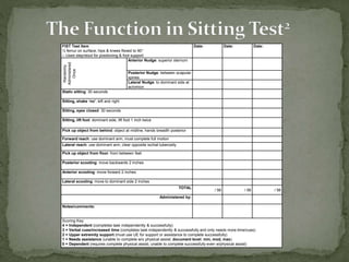 Appropriate Outcome Measures for Lower Level Patients | PPTX