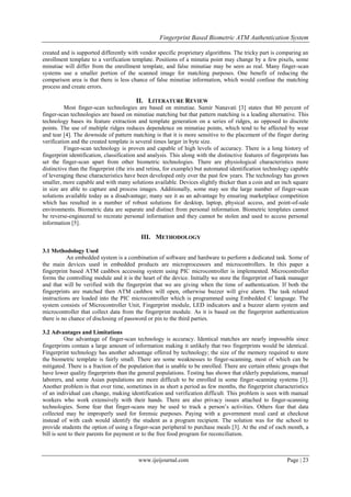 Fingerprint Based Biometric ATM Authentication System | PDF