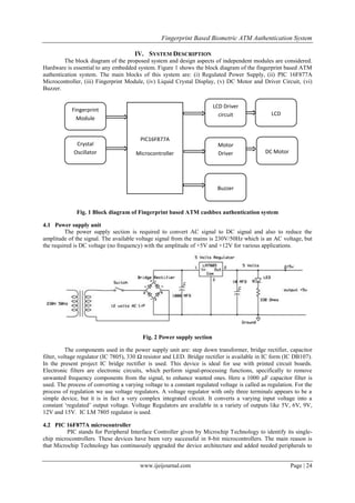 Fingerprint Based Biometric ATM Authentication System | PDF
