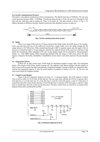 Fingerprint Based Biometric ATM Authentication System | PDF