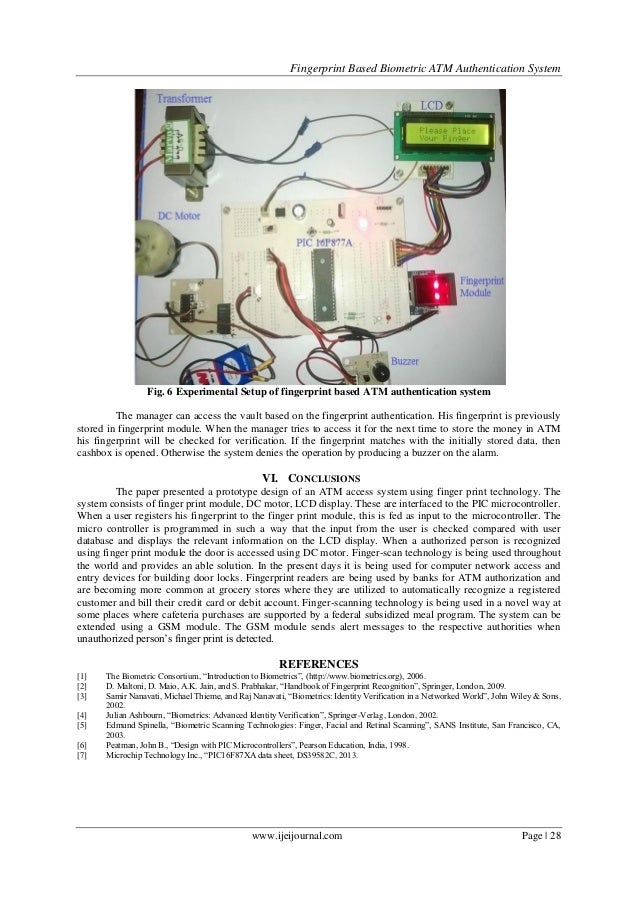 Fingerprint Based Biometric ATM Authentication System