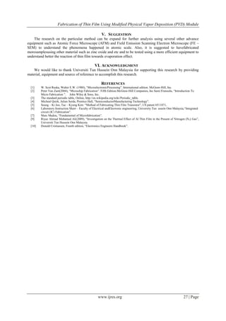 FabricationofThin FilmUsing Modified Physical Vapor Deposition (PVD ...