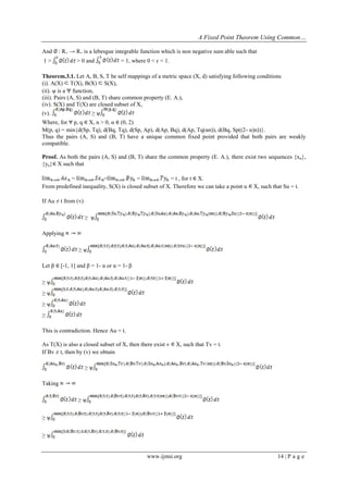 A Fixed Point Theorem Using Common Property (E. A.) In PM Spaces | PDF