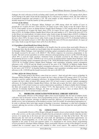 Rural Library Services: Lessons from Five Rural Public Libraries in ...