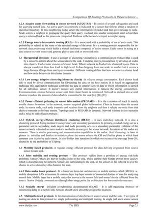 Comparison of Routing protocols in Wireless Sensor Networks: A Detailed Survey | PDF