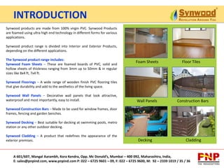 Synwood | PDF | Manufacturing Industry | Industries