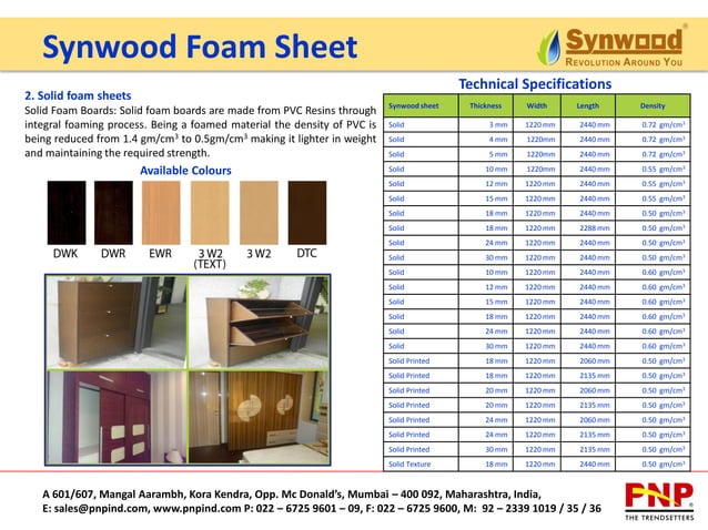 Synwood | PDF | Manufacturing Industry | Industries