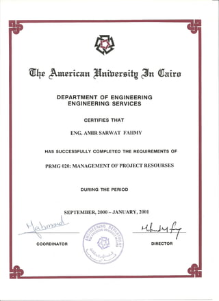 AUC Project Management Certificate Color | PDF