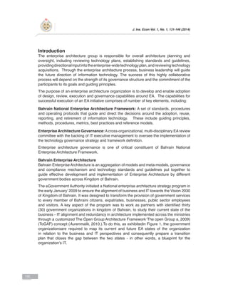 Bahrain Governance Framework- Towards Efficient Use of IT | PDF