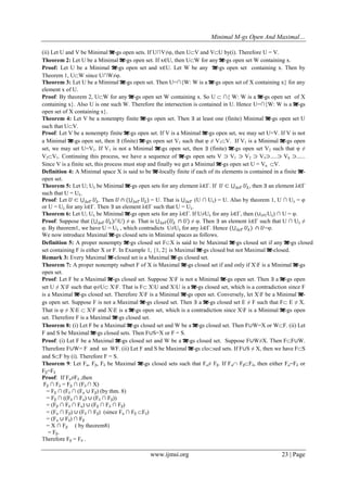 Minimal M-gs Open and Maximal M-gs Closed Sets In Interior Minimal Space | PDF | Physics | Science