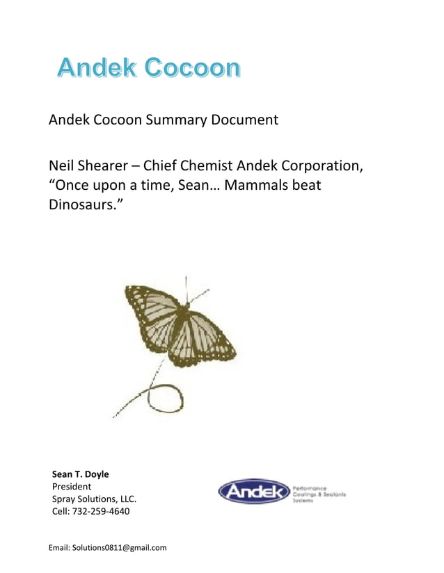 Andek Cocoon Summary | PDF | Chemistry | Science